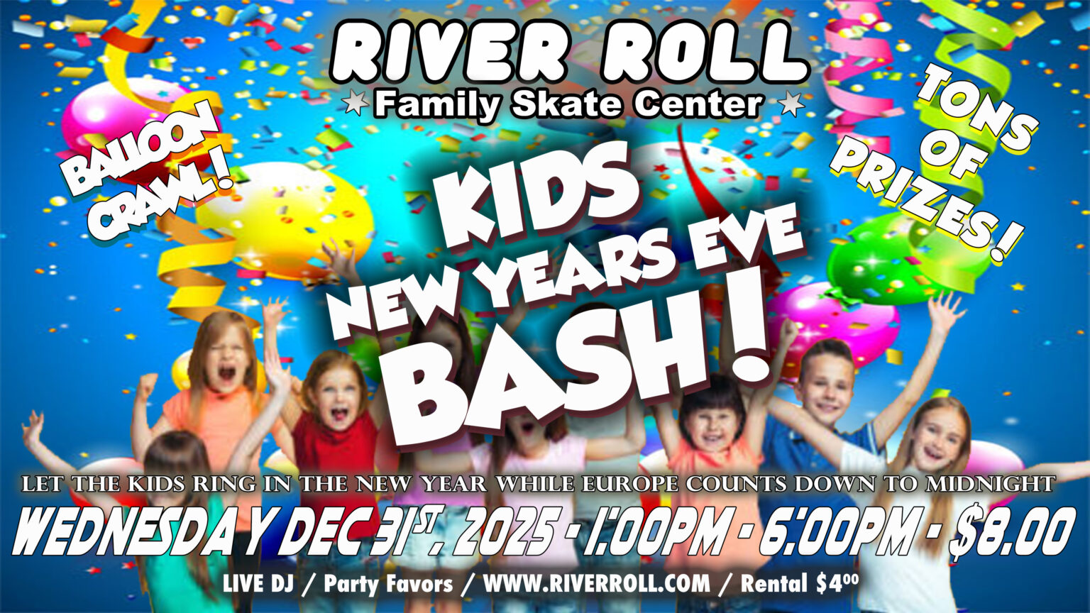 New Years Eve Day Family Skate - River Roll: The Best Roller Skating ...